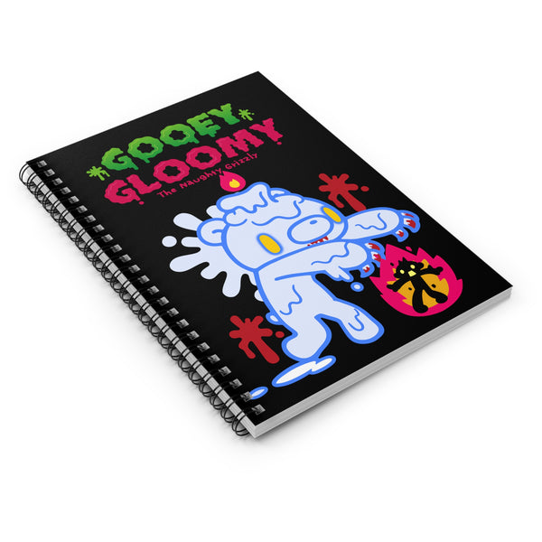 Gooey Gloomy Wax Spiral Notebook - Gloomy Bear Official